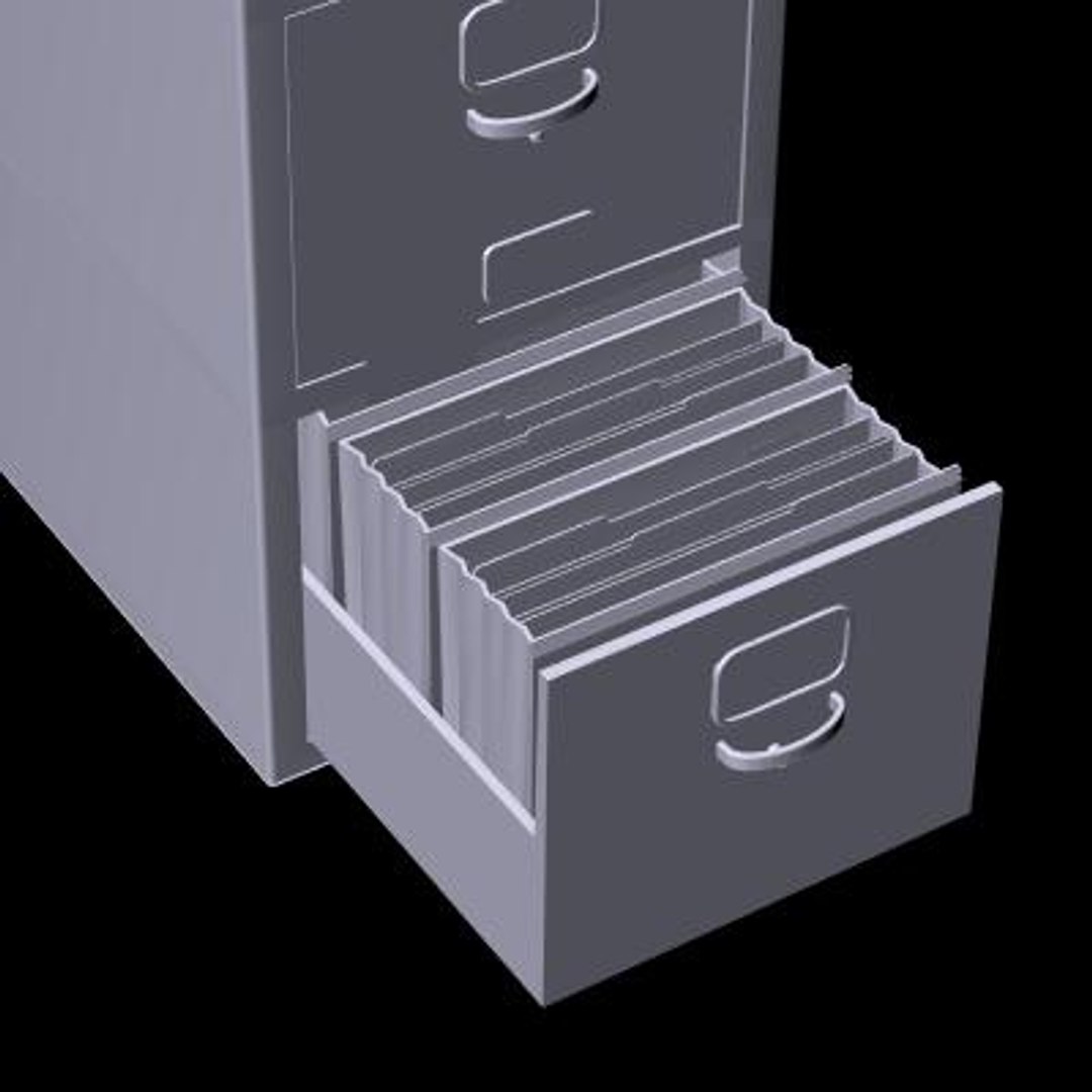 Office Filing Cabinet 3d Model