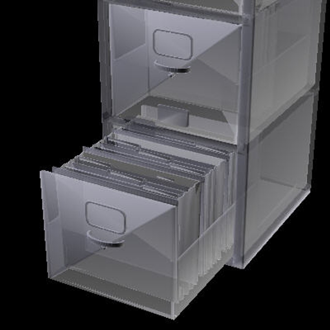 Office Filing Cabinet 3d Model