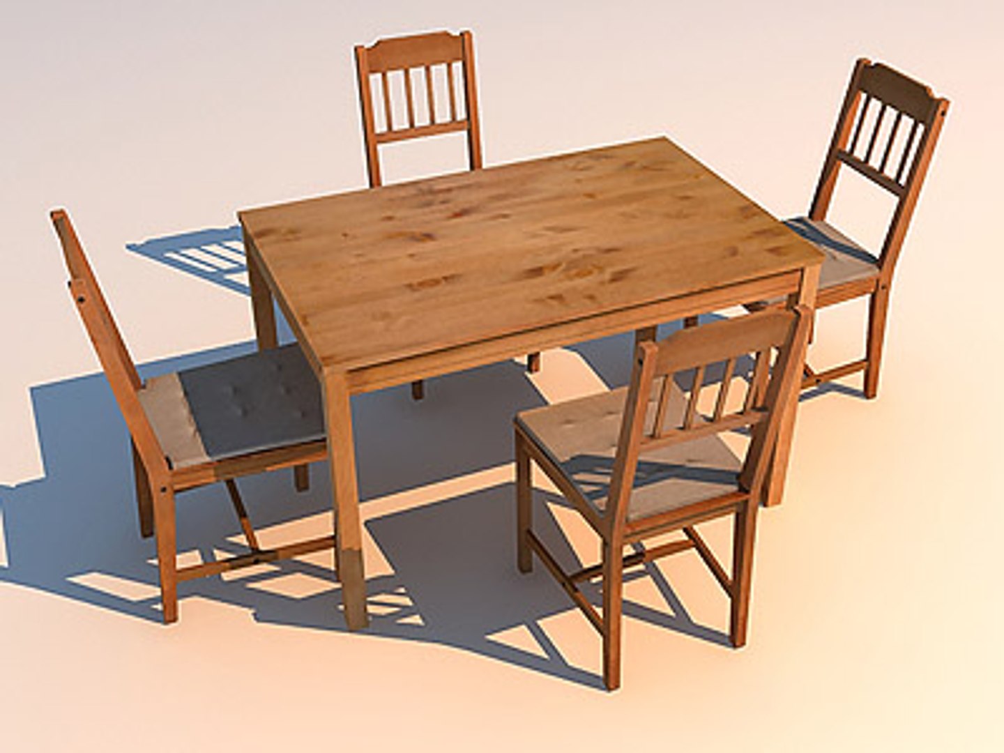3d max table chairs