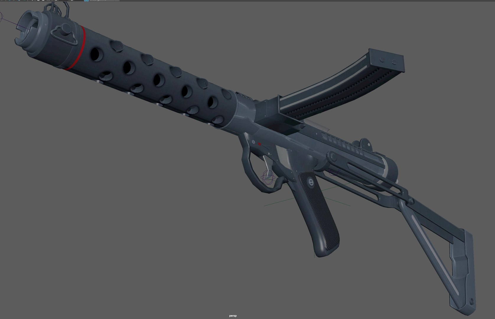 Sterling Submachine Gun 3D Rigged Model - TurboSquid 1804616