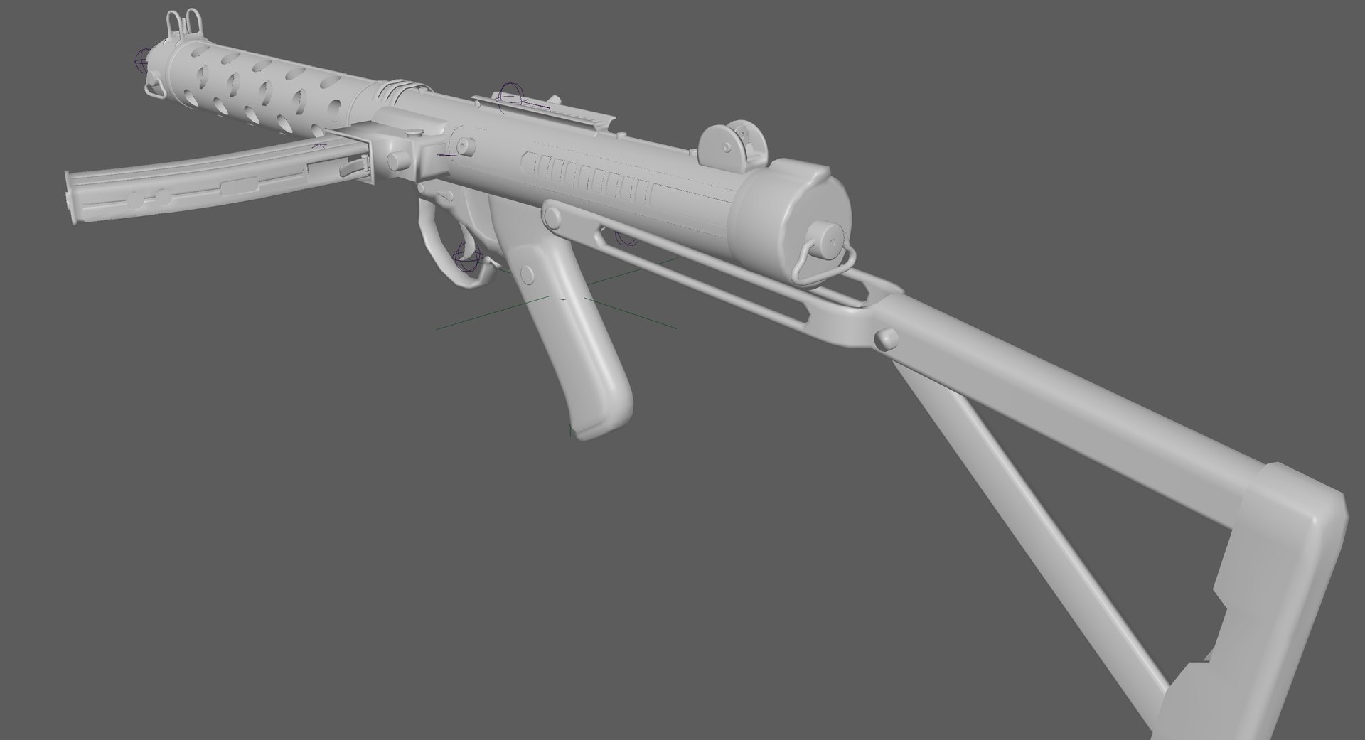 Sterling Submachine Gun 3D Rigged Model - TurboSquid 1804616