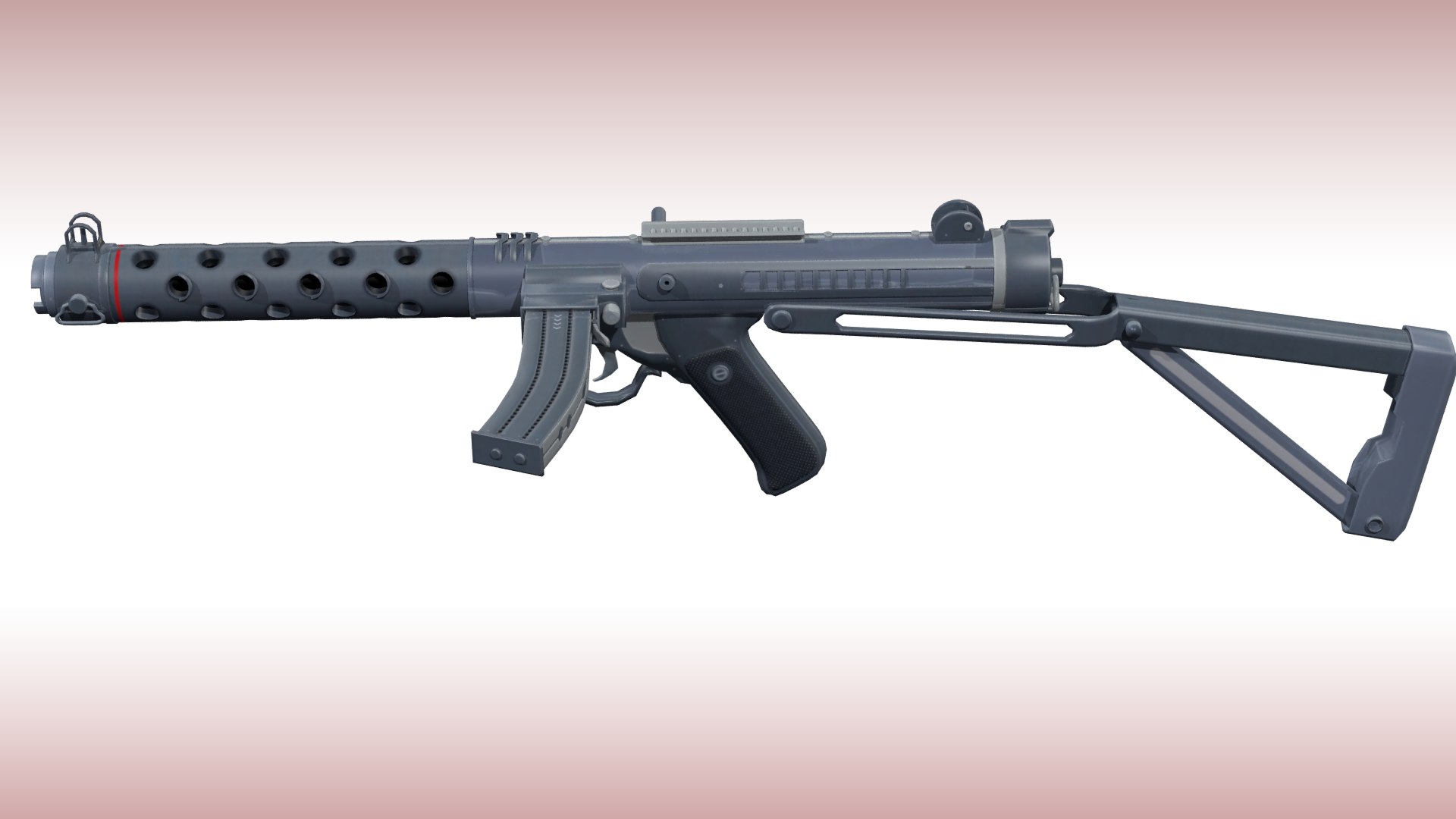 Sterling Submachine Gun 3D Rigged Model - TurboSquid 1804616