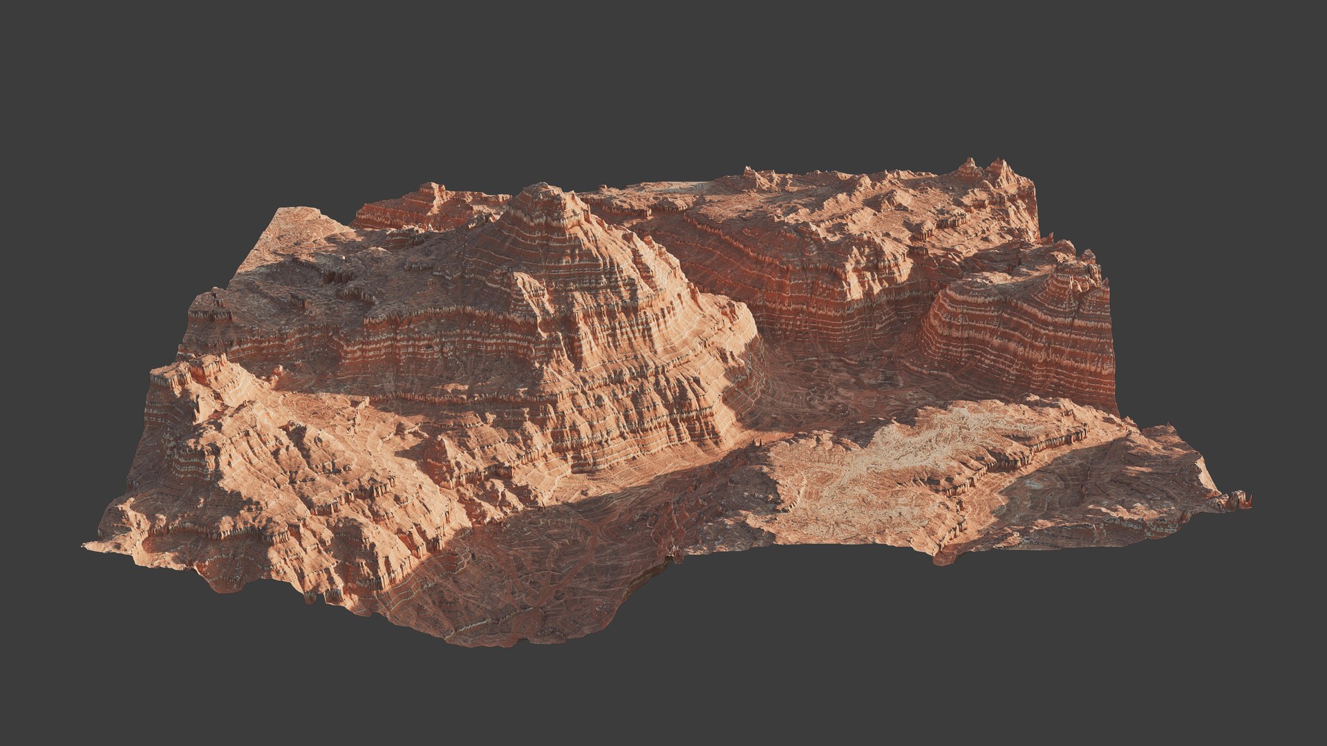 8K Detailed Cliff Landscape Model - TurboSquid 1811491