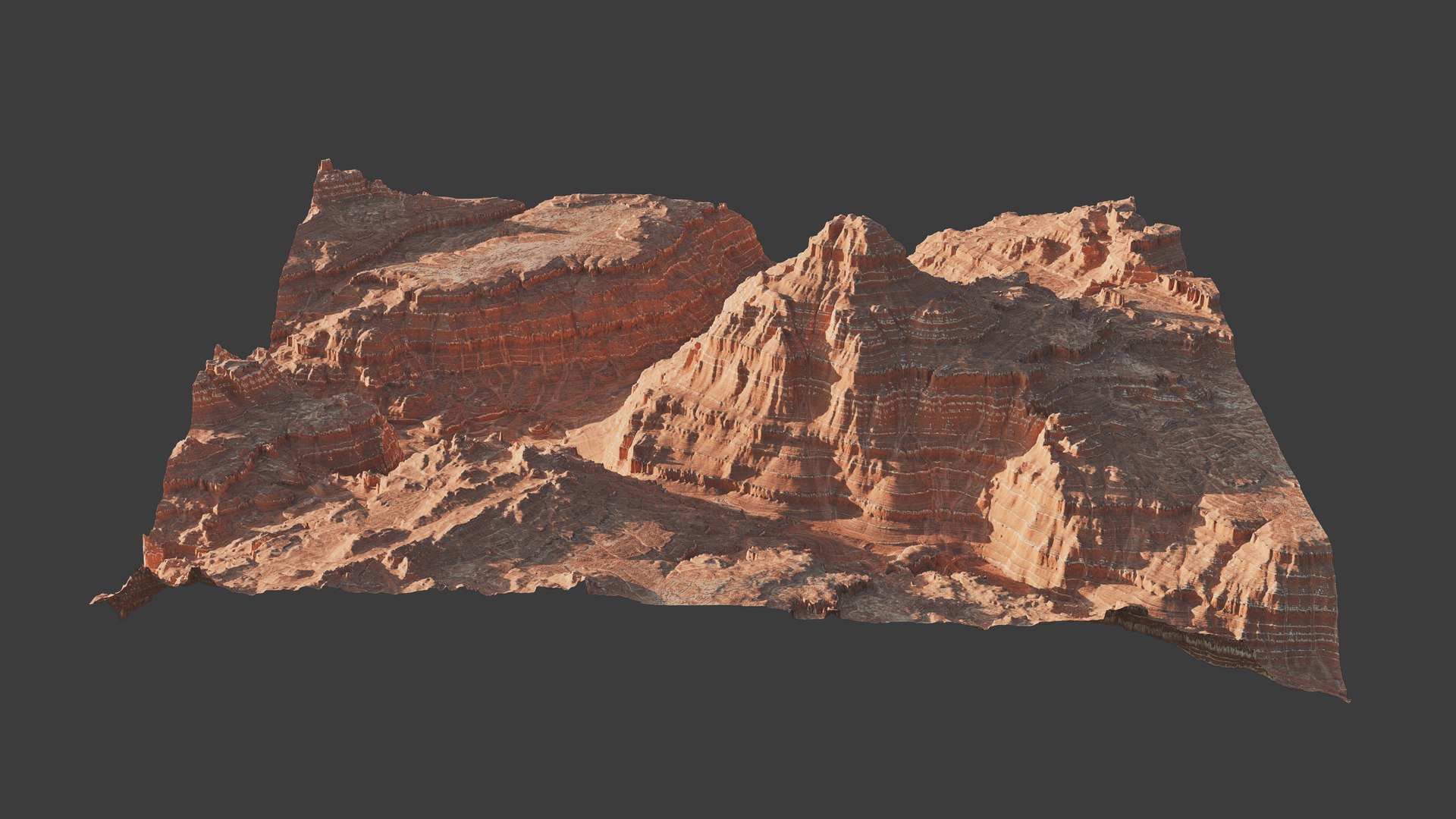 8K Detailed Cliff Landscape Model - TurboSquid 1811491