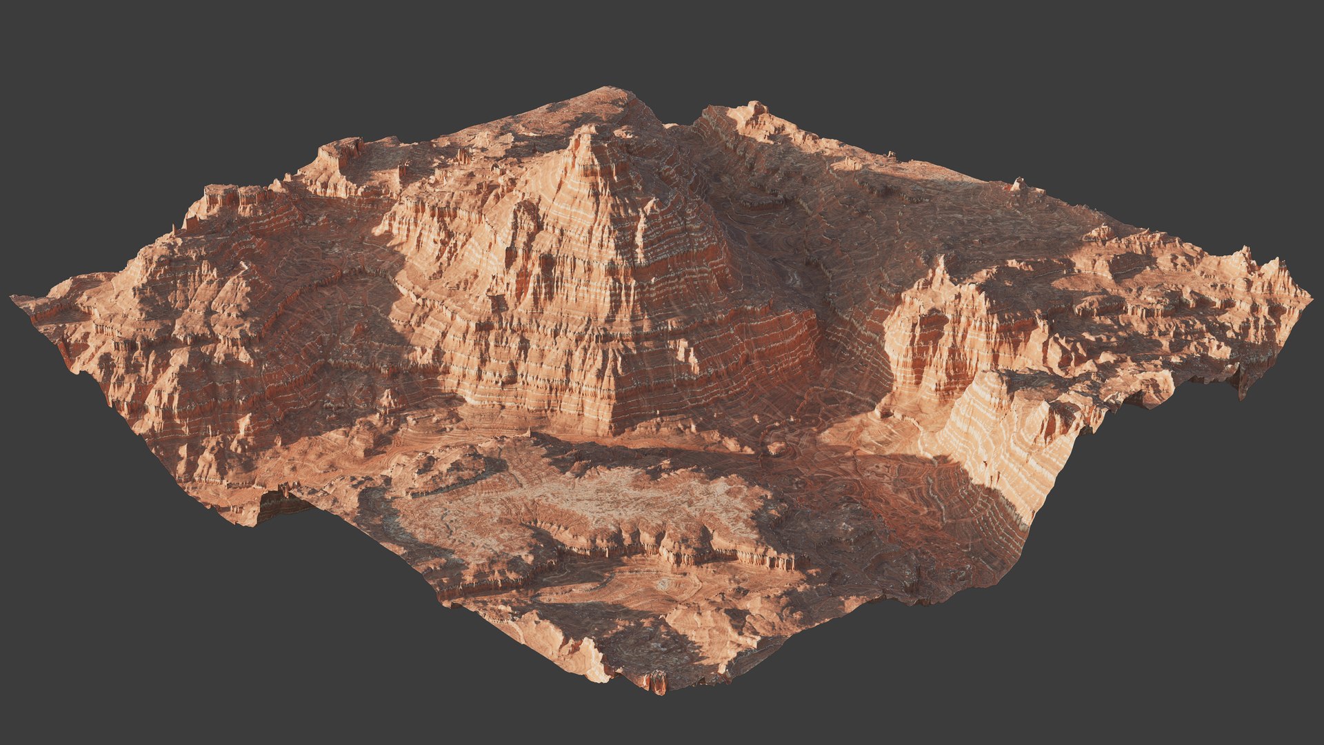 8K Detailed Cliff Landscape Model - TurboSquid 1811491