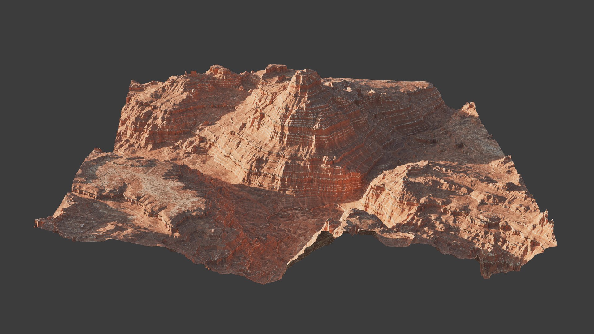 8K Detailed Cliff Landscape Model - TurboSquid 1811491