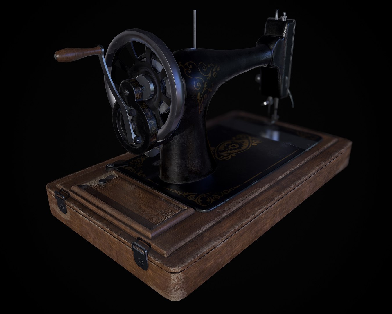 Singer Sewing Machine 3D Model - TurboSquid 1418917