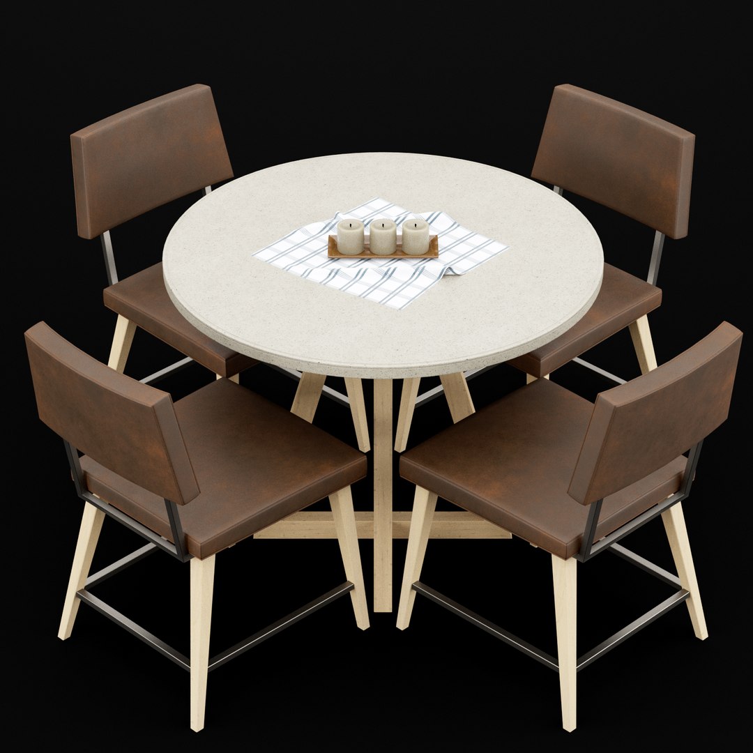 3D Chair Table - TurboSquid 1502066