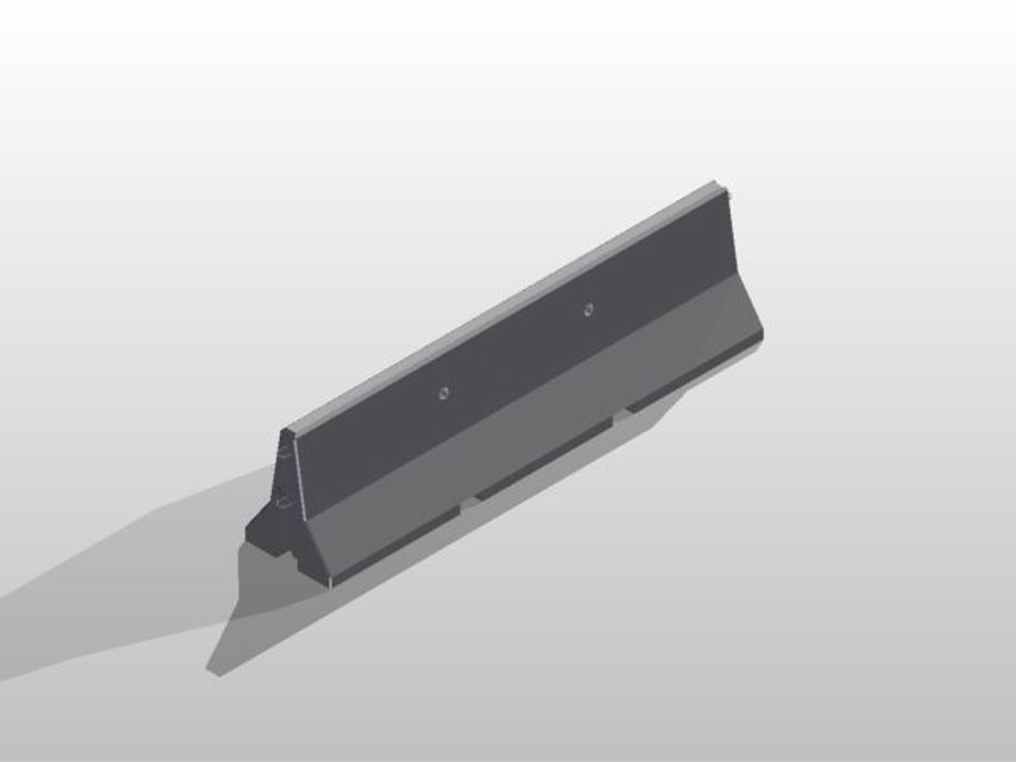 Jersey Barriers Safety Shape 3d Dwg