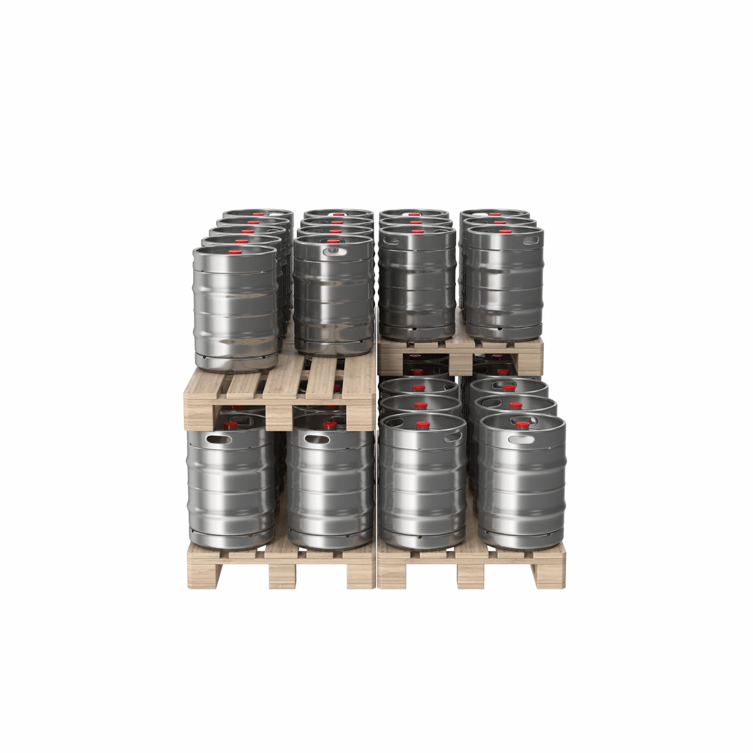 3D Wooden Pallets Of Beer Kegs - TurboSquid 1985037