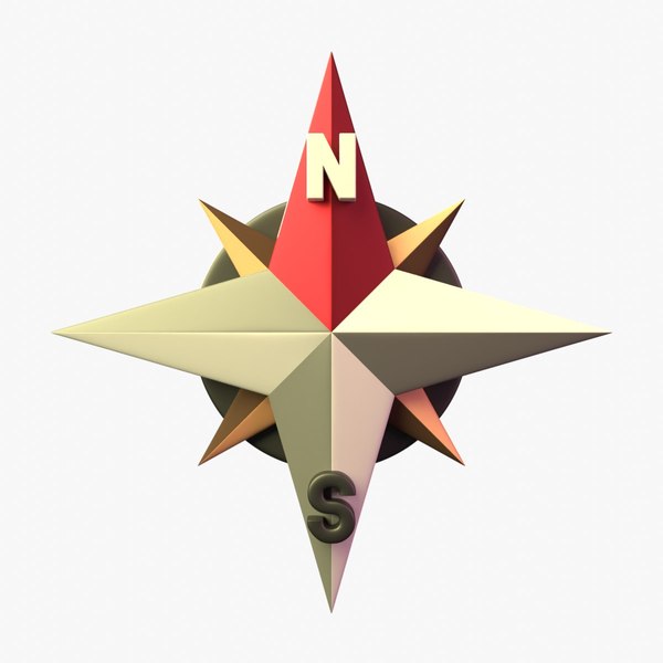 modelo 3d Ilustración 3D de brújula - TurboSquid 2142965