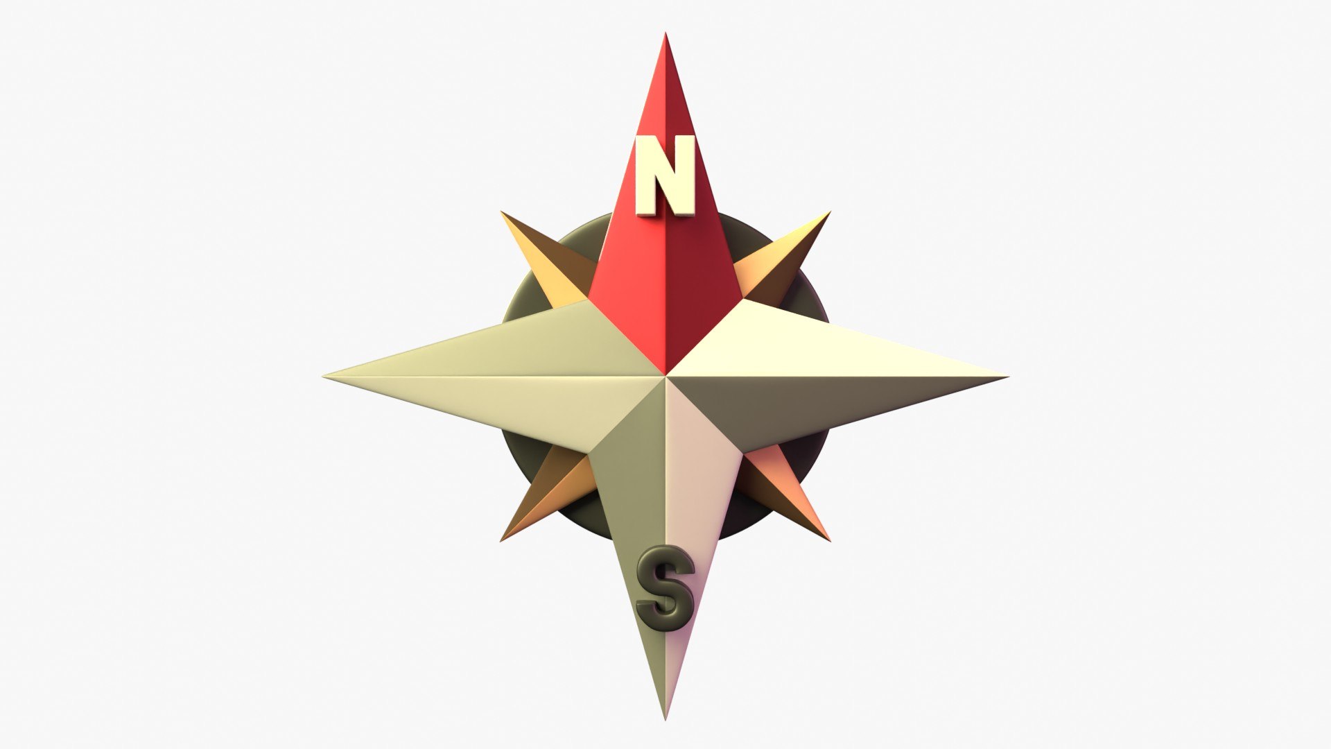 3D model Compass 3D Illustration - TurboSquid 2142965