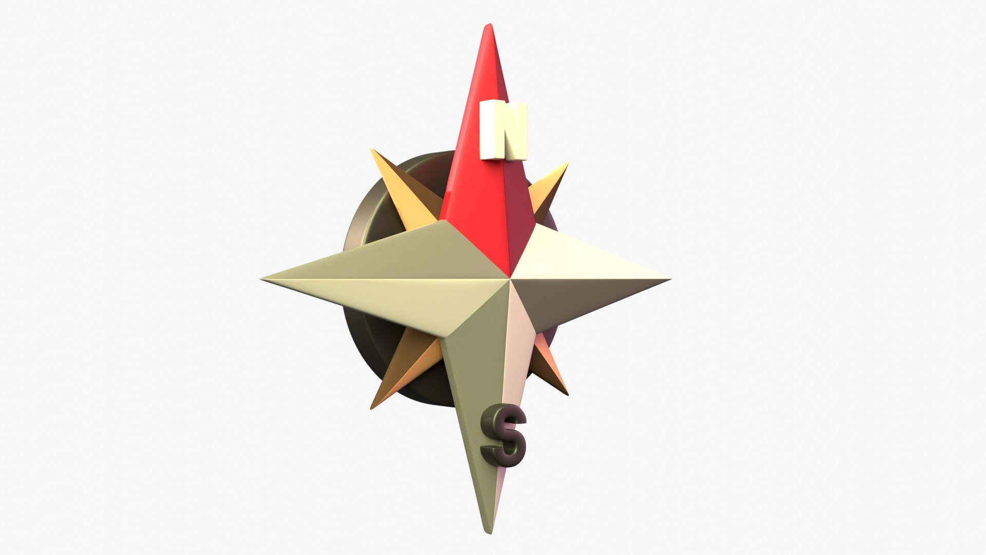 3D model Compass 3D Illustration - TurboSquid 2142965