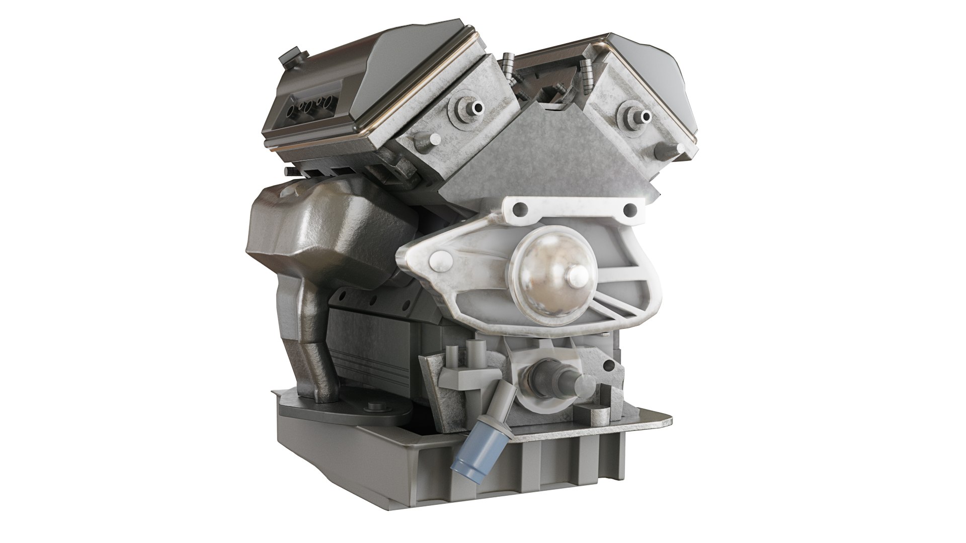 3D v6 car engine - TurboSquid 1559667