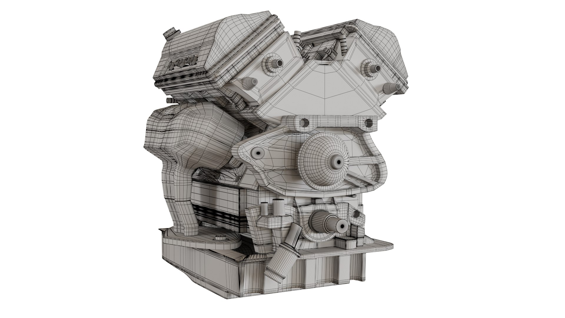 3D v6 car engine - TurboSquid 1559667