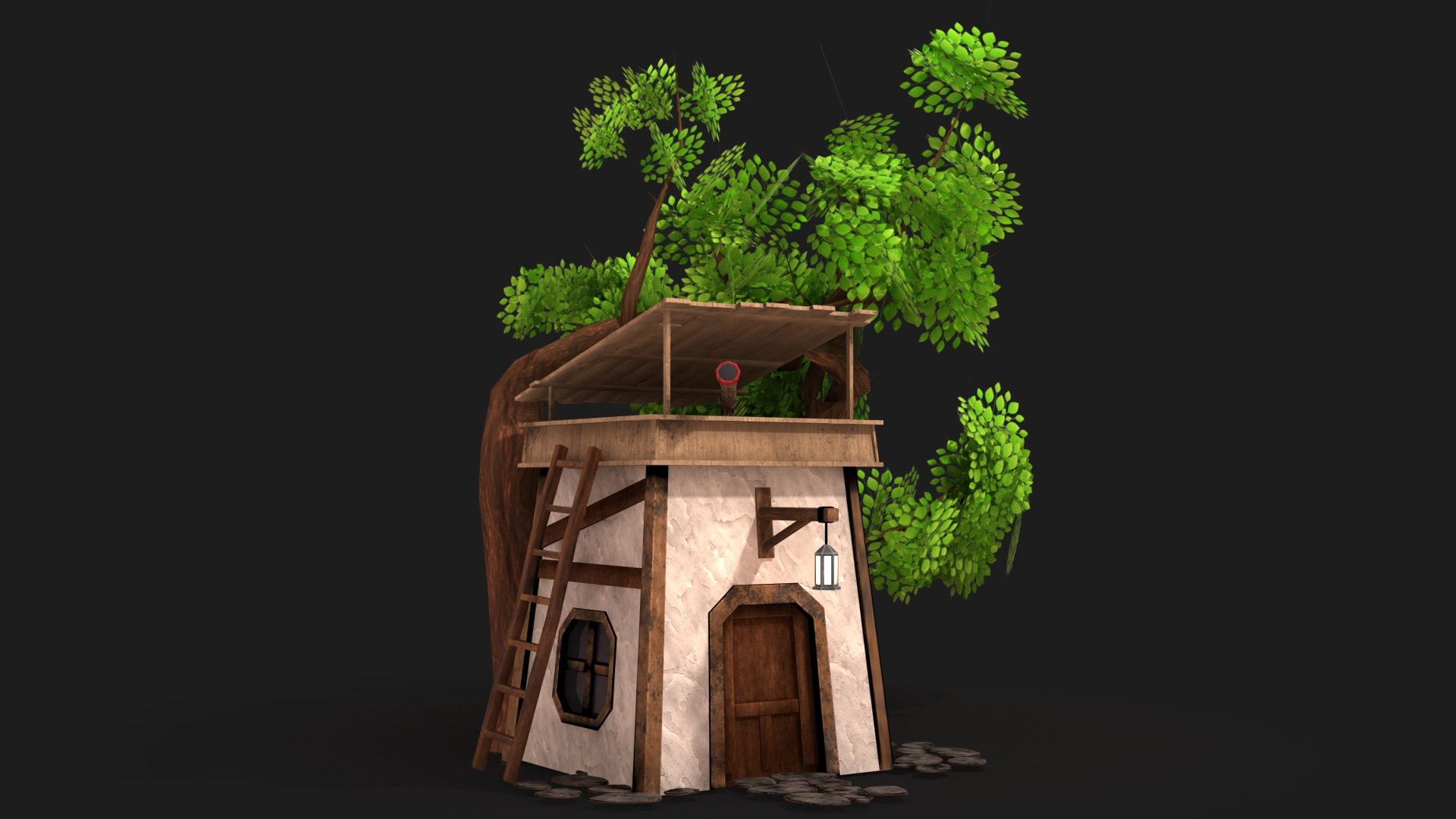 Tree Shack 3D Model - TurboSquid 1988019
