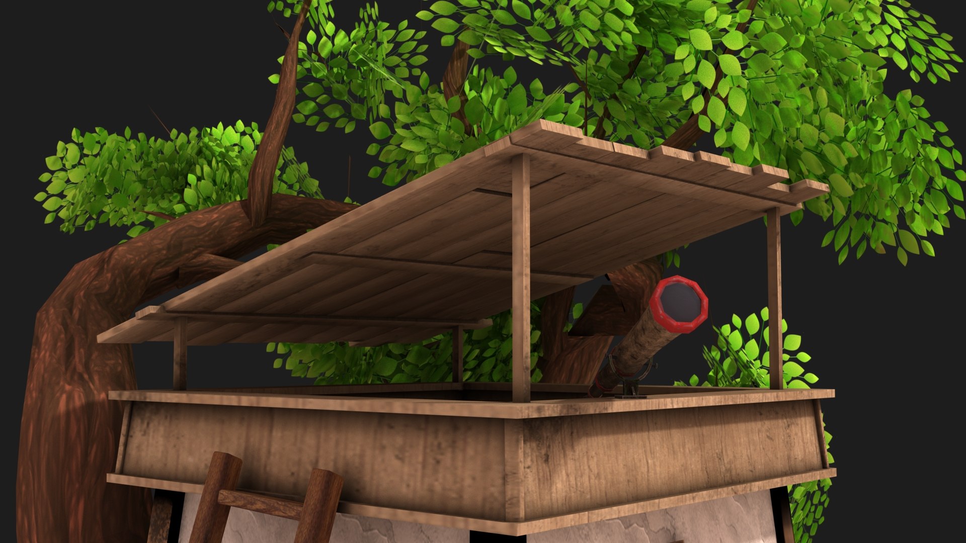 Tree Shack 3D Model - TurboSquid 1988019