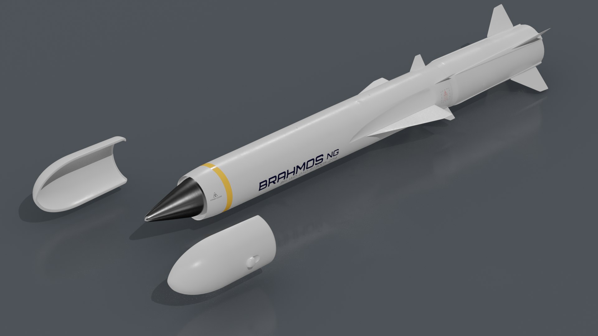 BrahMos-NG Missile Air Launched Model - TurboSquid 2394807