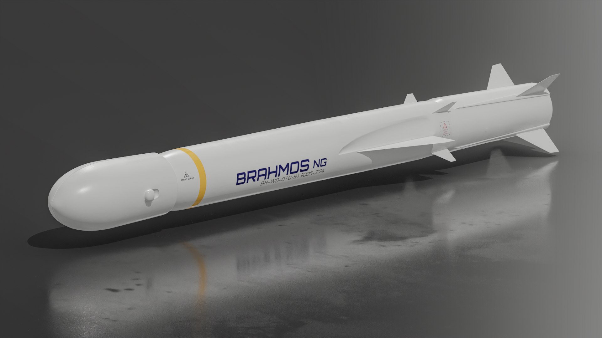 BrahMos-NG Missile Air Launched Model - TurboSquid 2394807