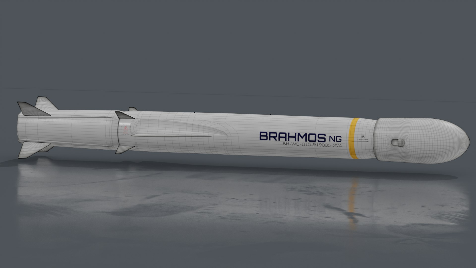 BrahMos-NG Missile Air Launched Model - TurboSquid 2394807