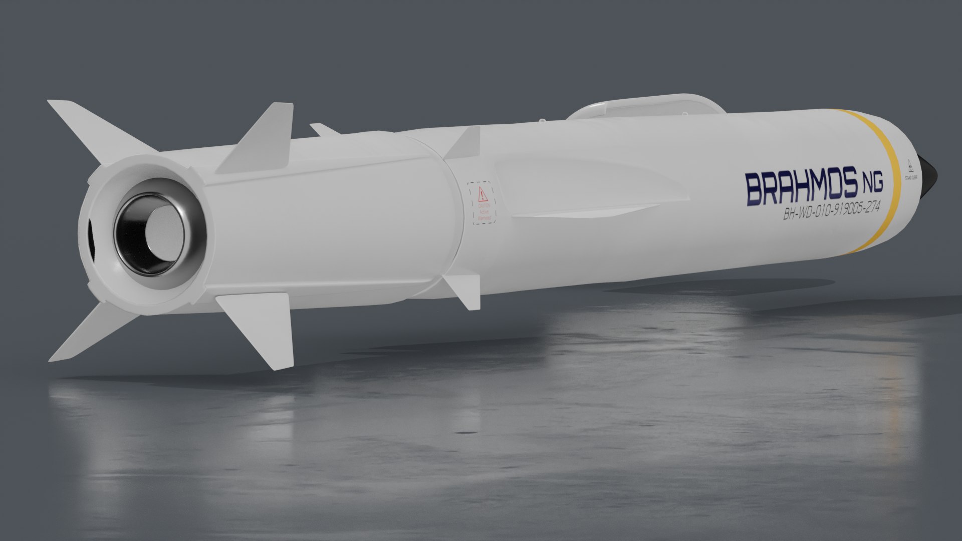 BrahMos-NG Missile Air Launched Model - TurboSquid 2394807