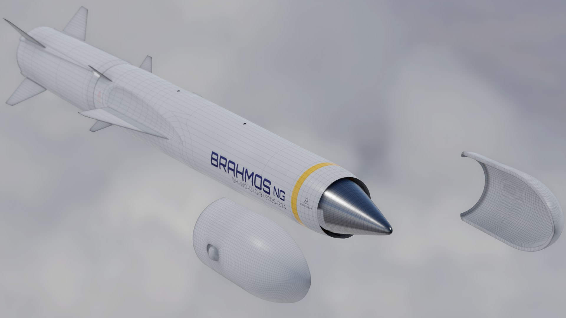 BrahMos-NG Missile Air Launched Model - TurboSquid 2394807