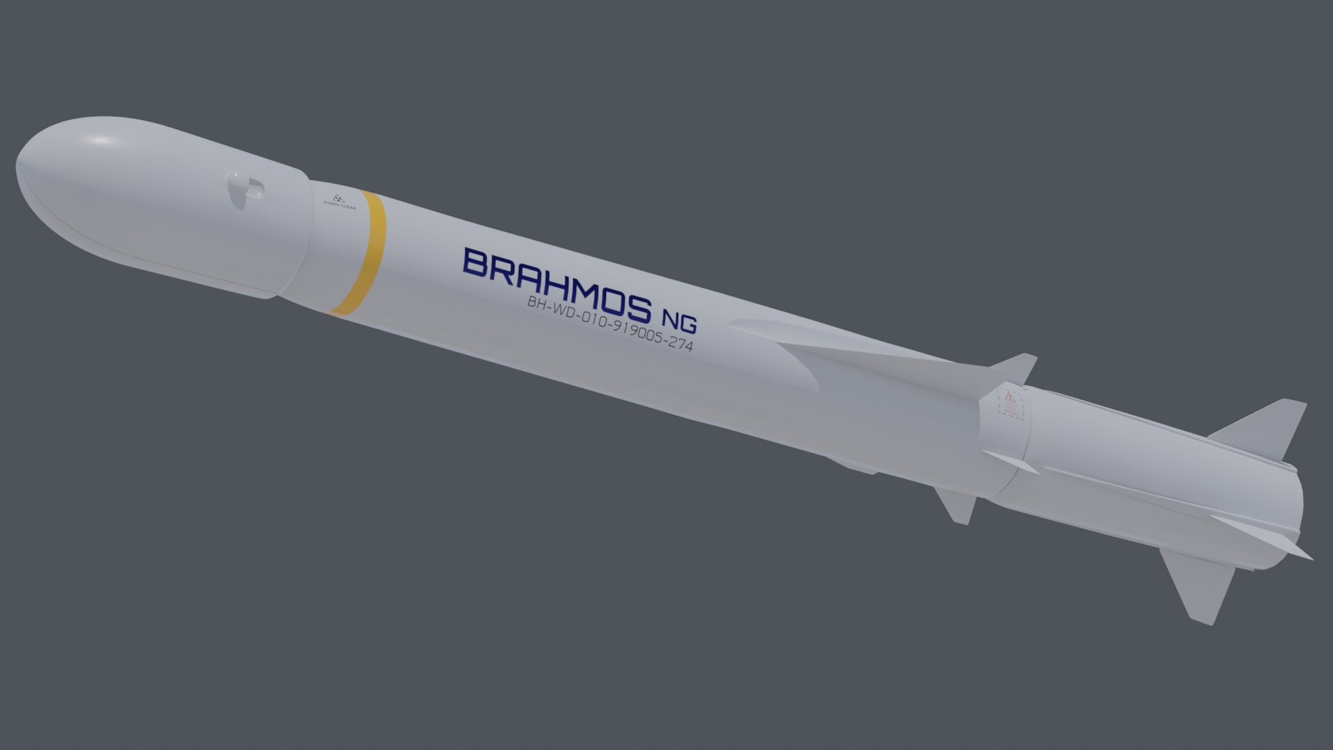 BrahMos-NG Missile Air Launched Model - TurboSquid 2394807