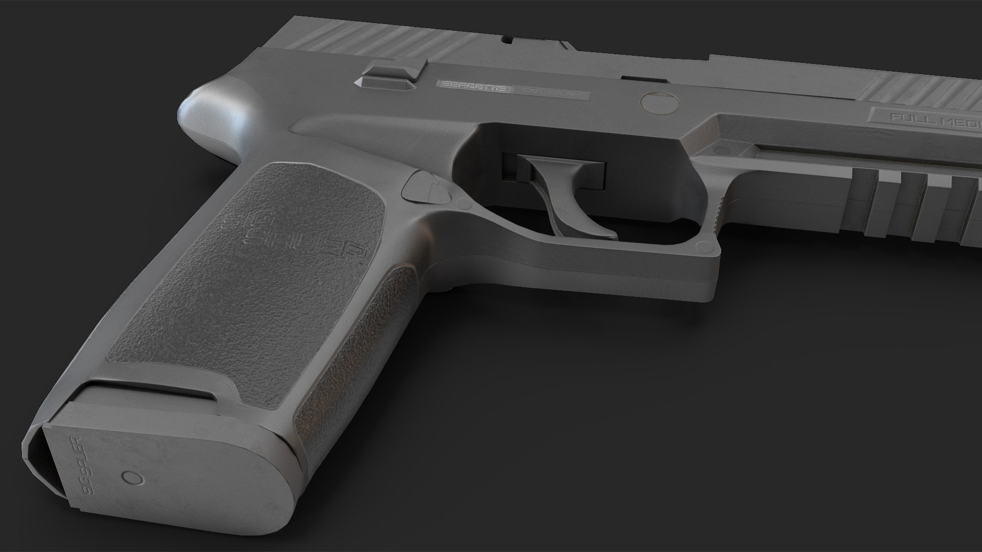 3D SIG Sauer P320 Game Weapon Model - TurboSquid 2133691