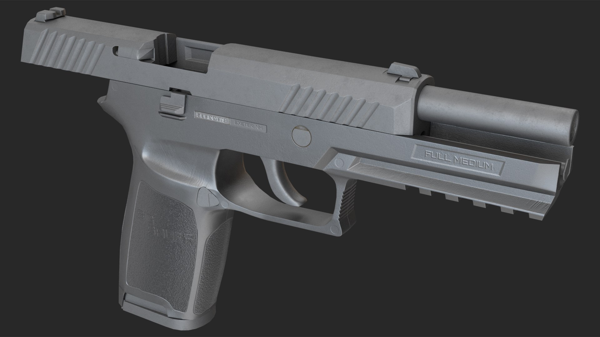 3D SIG Sauer P320 Game Weapon Model - TurboSquid 2133691