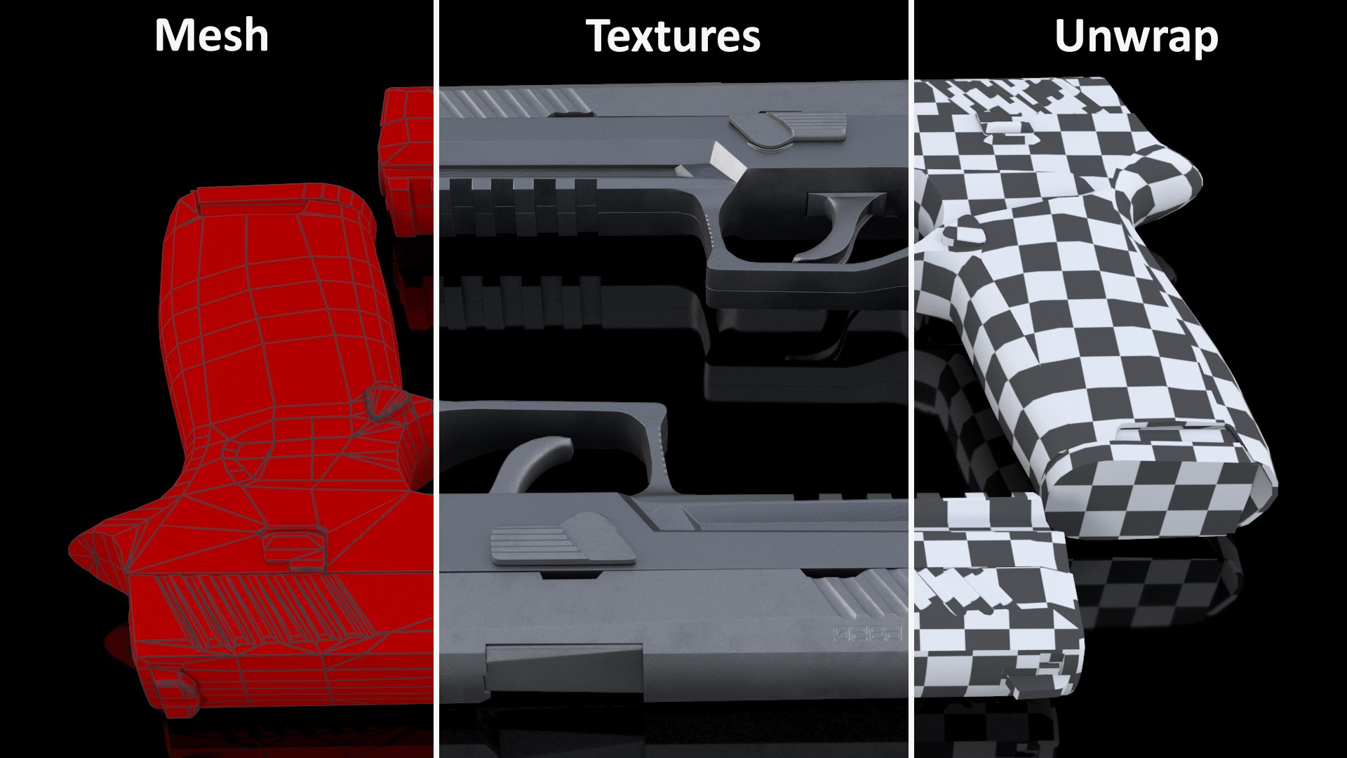 3D SIG Sauer P320 Game Weapon Model - TurboSquid 2133691
