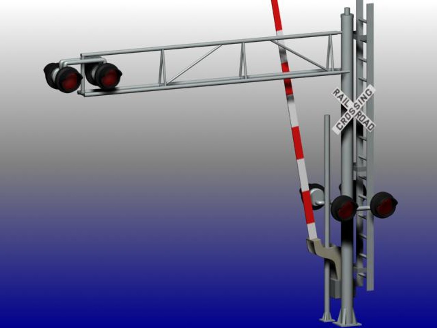 3d Model Rail Crossing