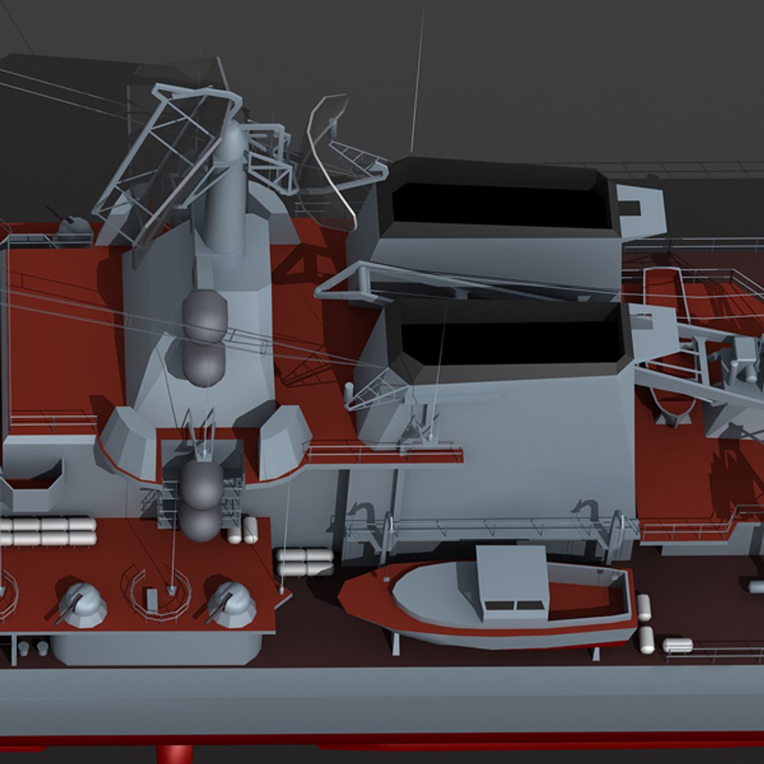 Slava Class Cruiser 3d 3ds