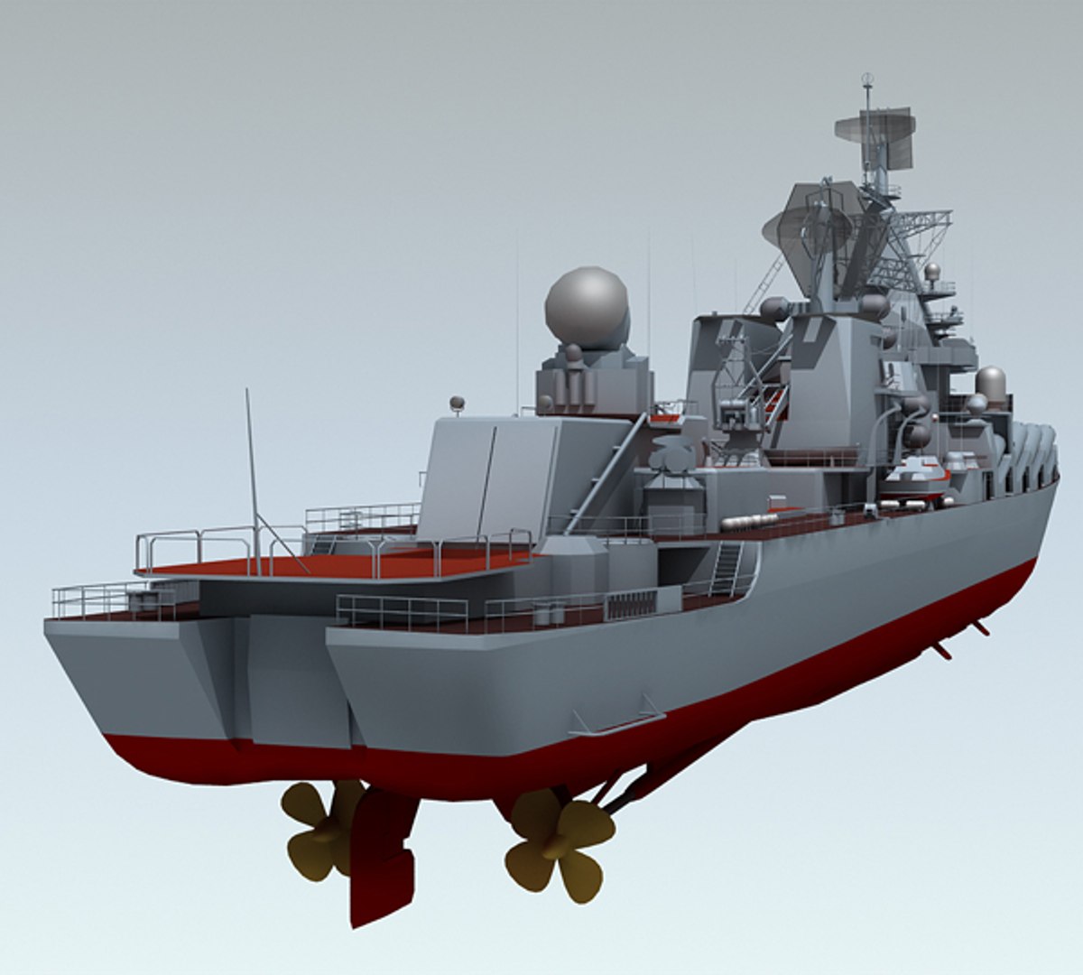 Slava Class Cruiser 3d 3ds