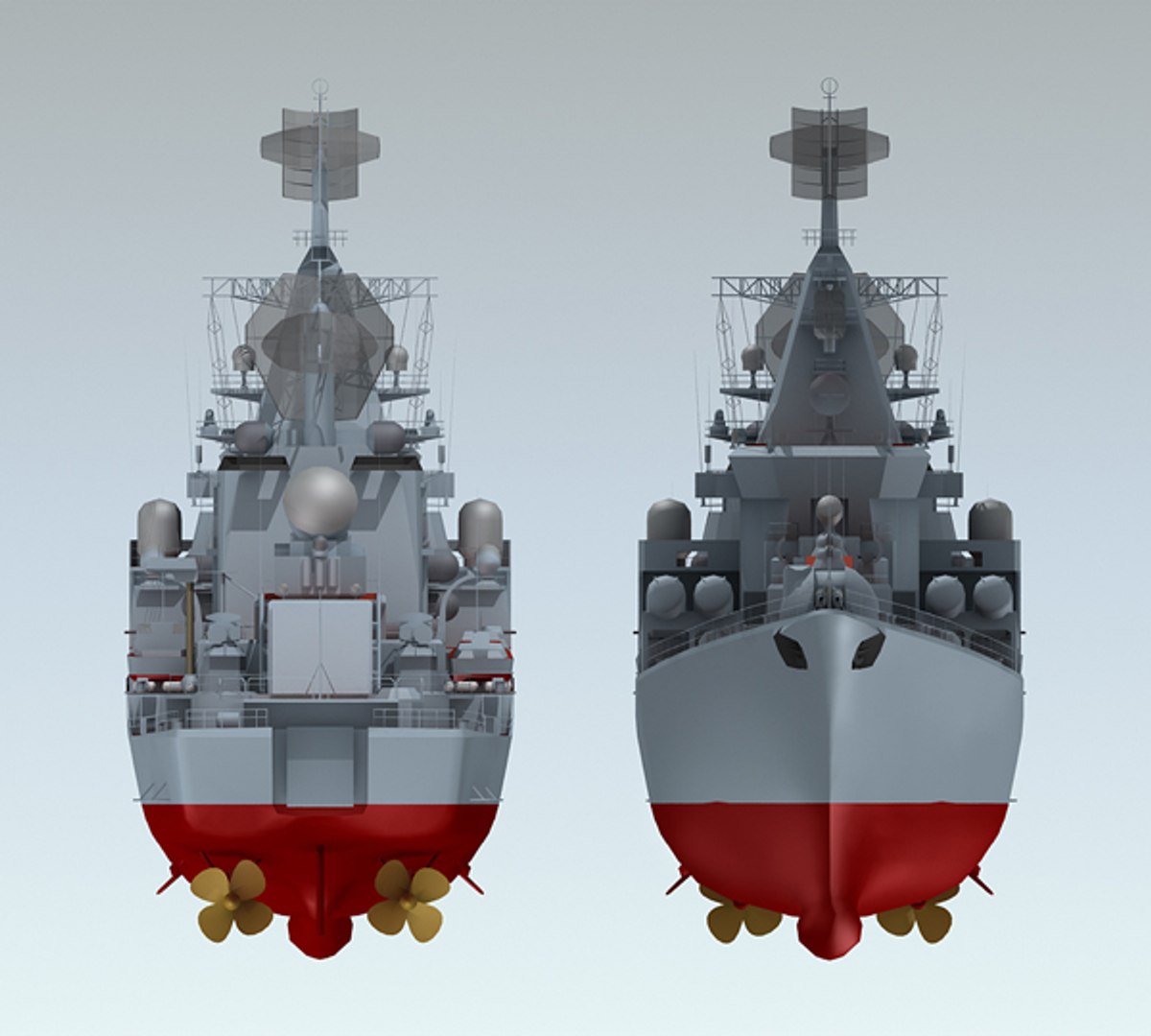Slava Class Cruiser 3d 3ds