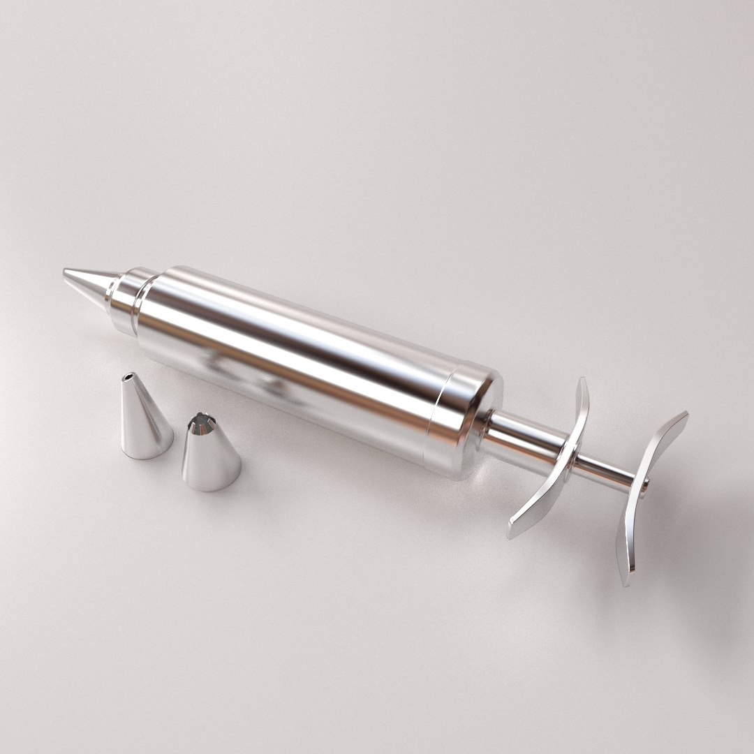 3d Icing Syringe Model