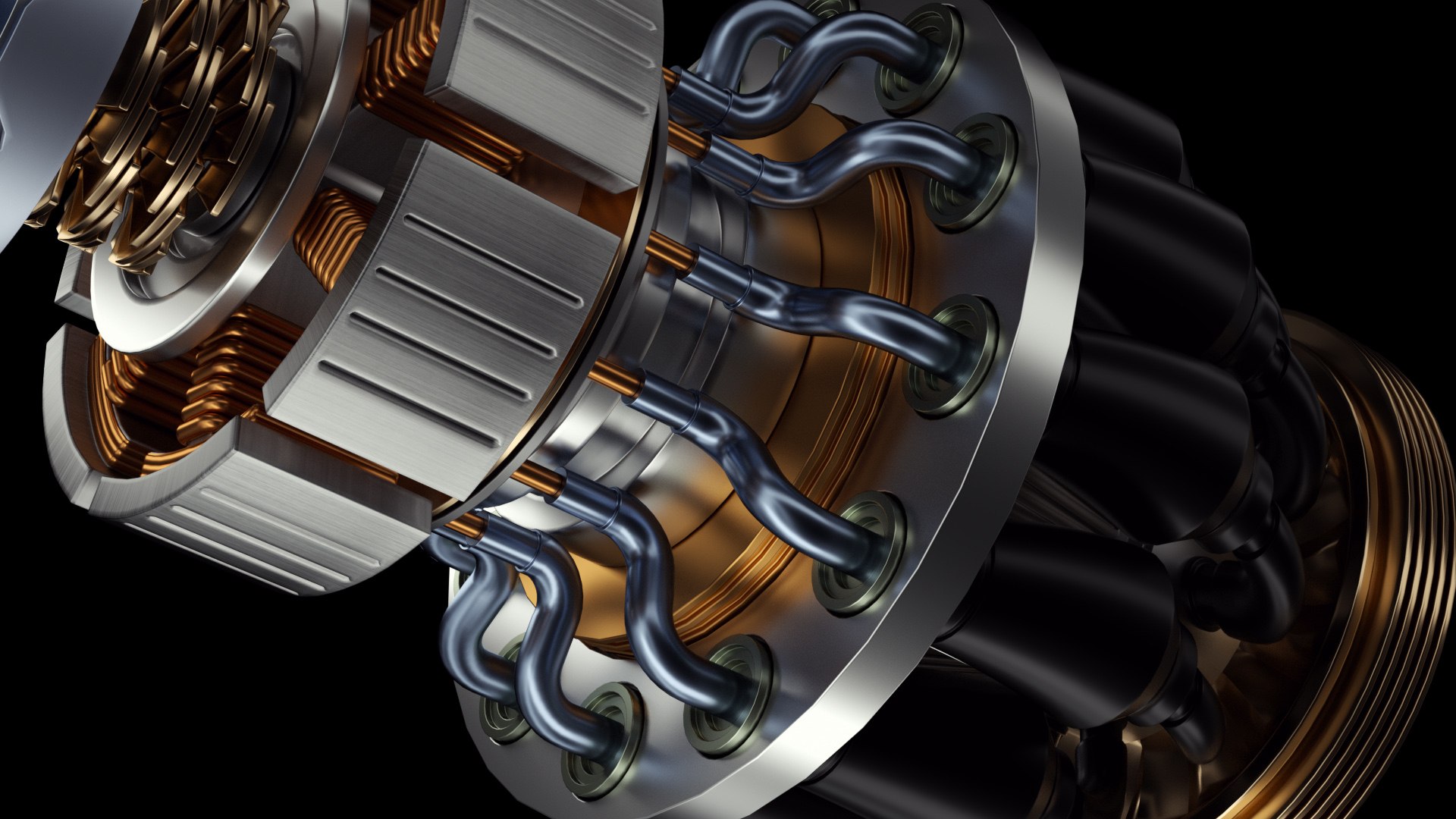 3D Electric Motor Bearing Concept Model Model - TurboSquid 2258488