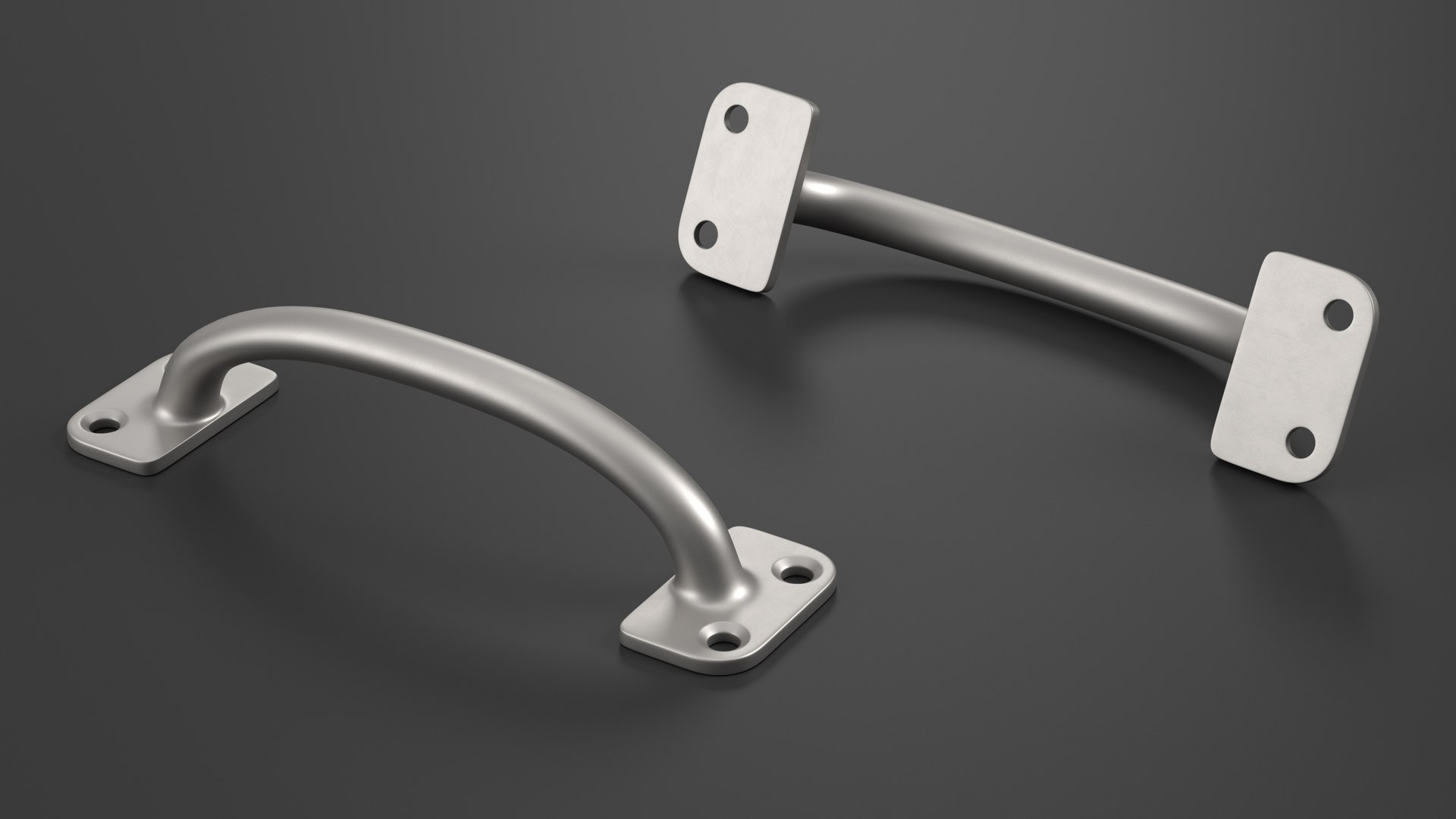 3D Model Kitchen Cabinet Handle Traditional Silver - TurboSquid 2224900