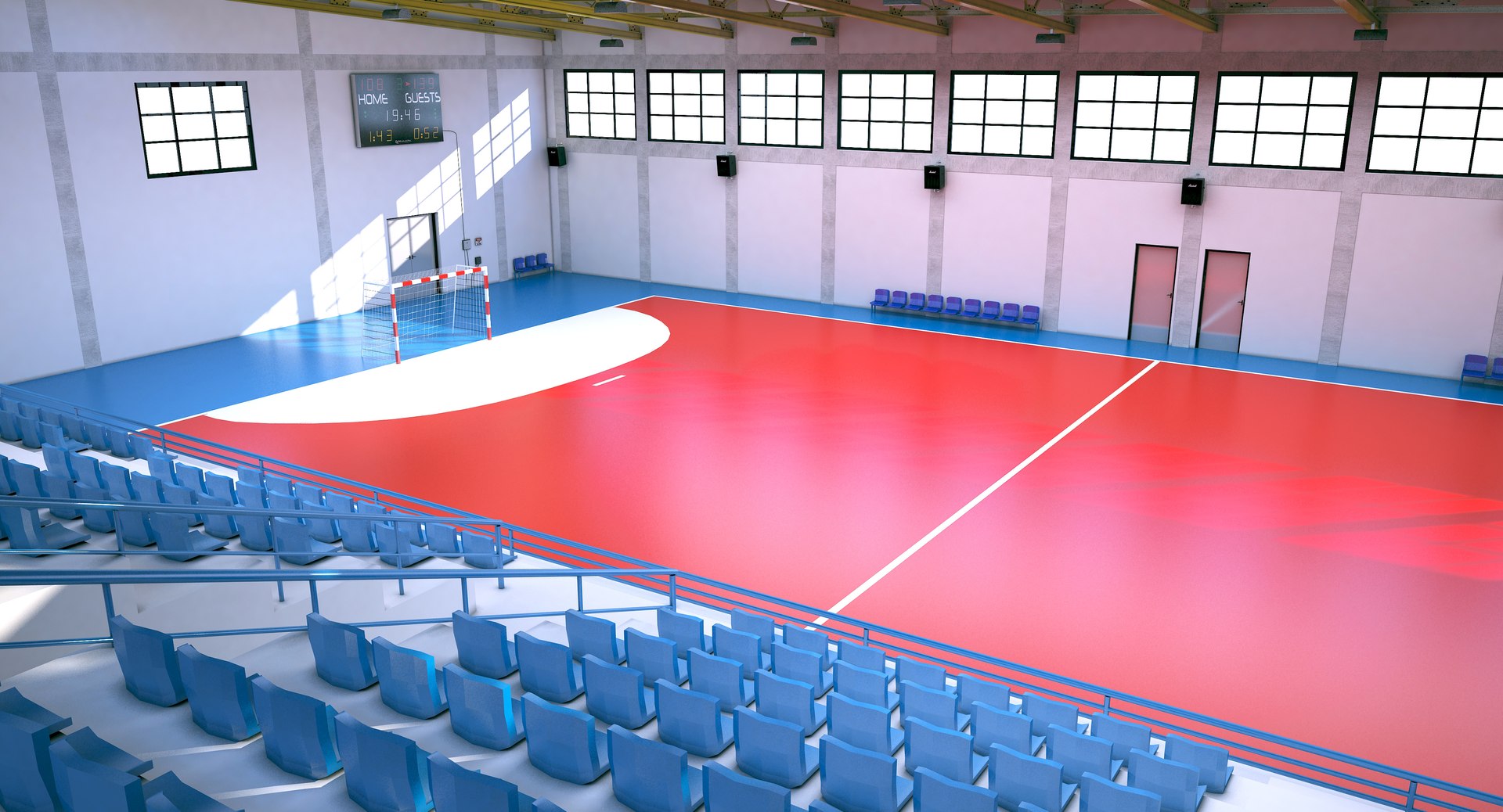 3D handball arena stadium model - TurboSquid 1478544