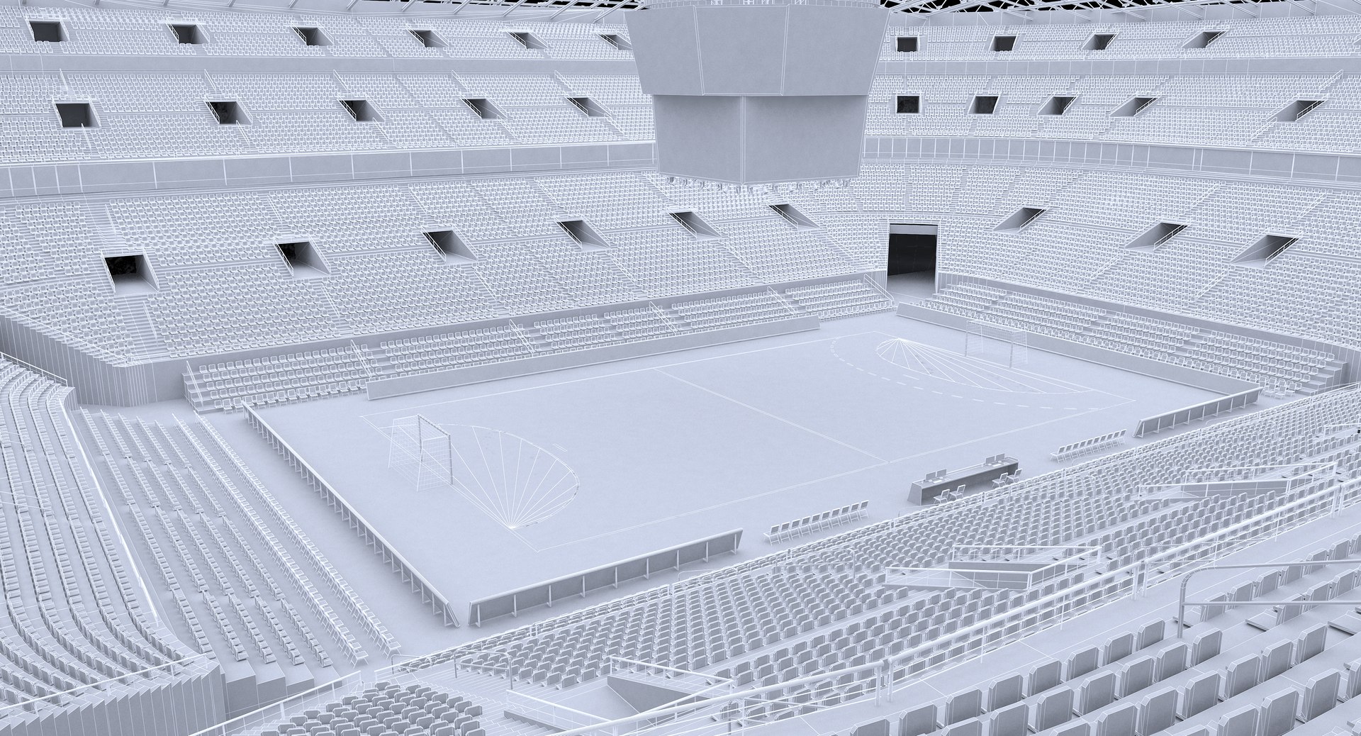 3D handball arena stadium model - TurboSquid 1478544