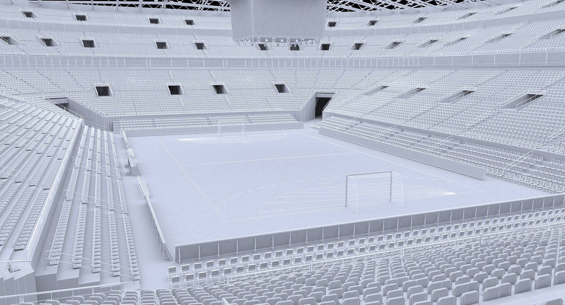 3D handball arena stadium model - TurboSquid 1478544