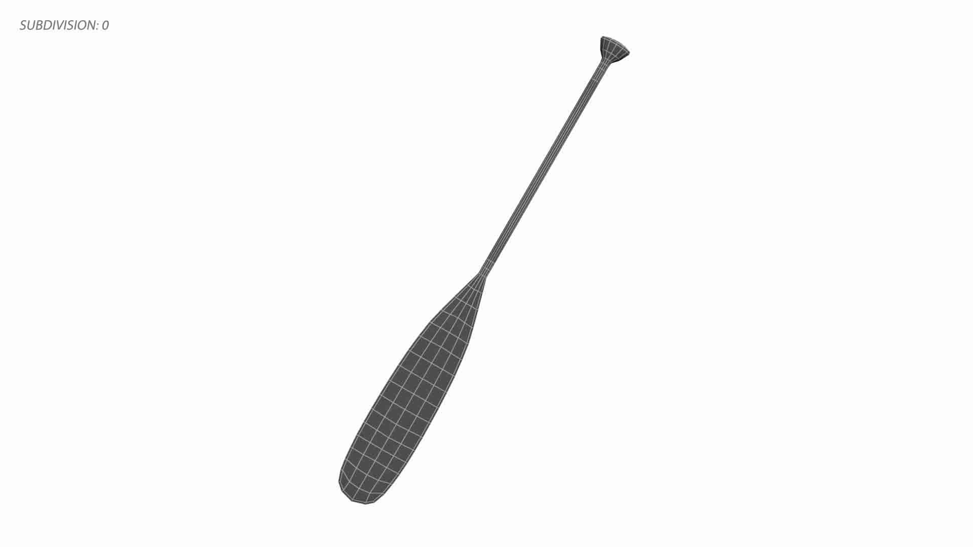 3D Wooden Paddle Model - TurboSquid 2072365