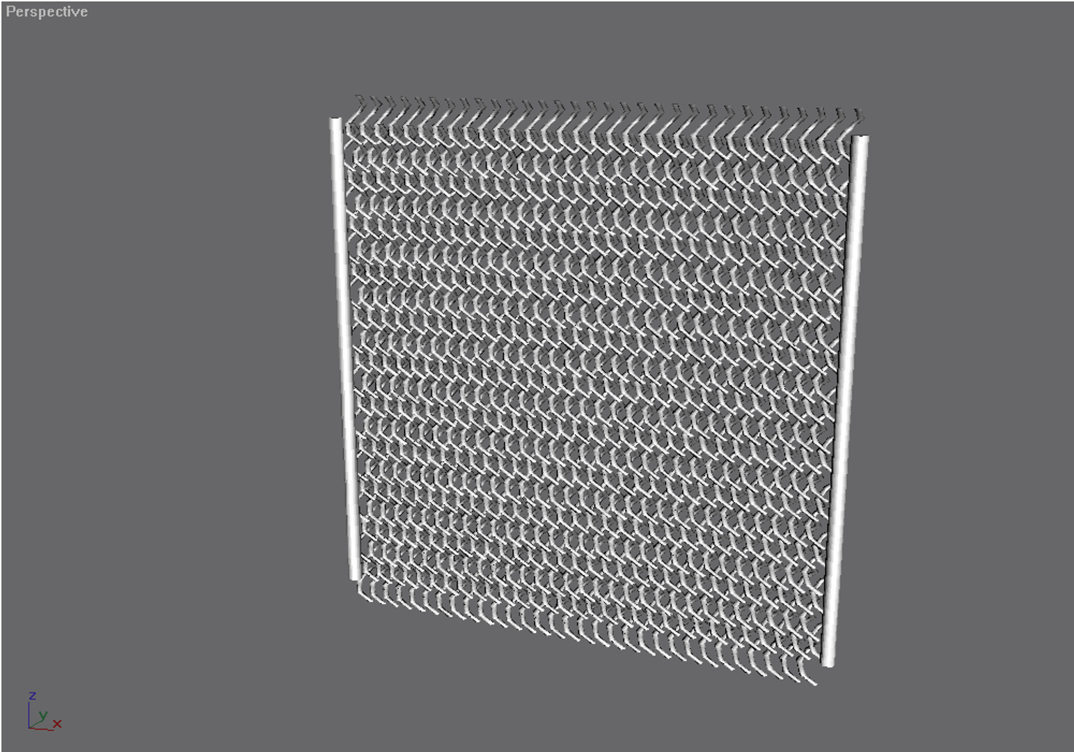free ultra security fence 3d model