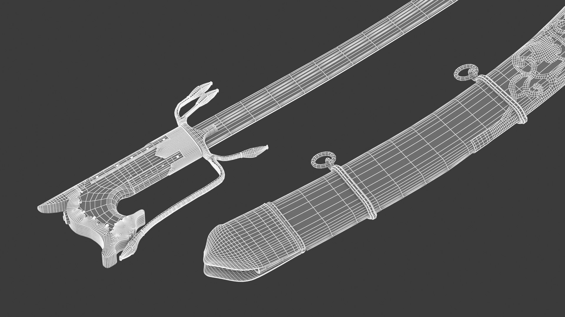 3D Nimcha Sword - TurboSquid 1708777
