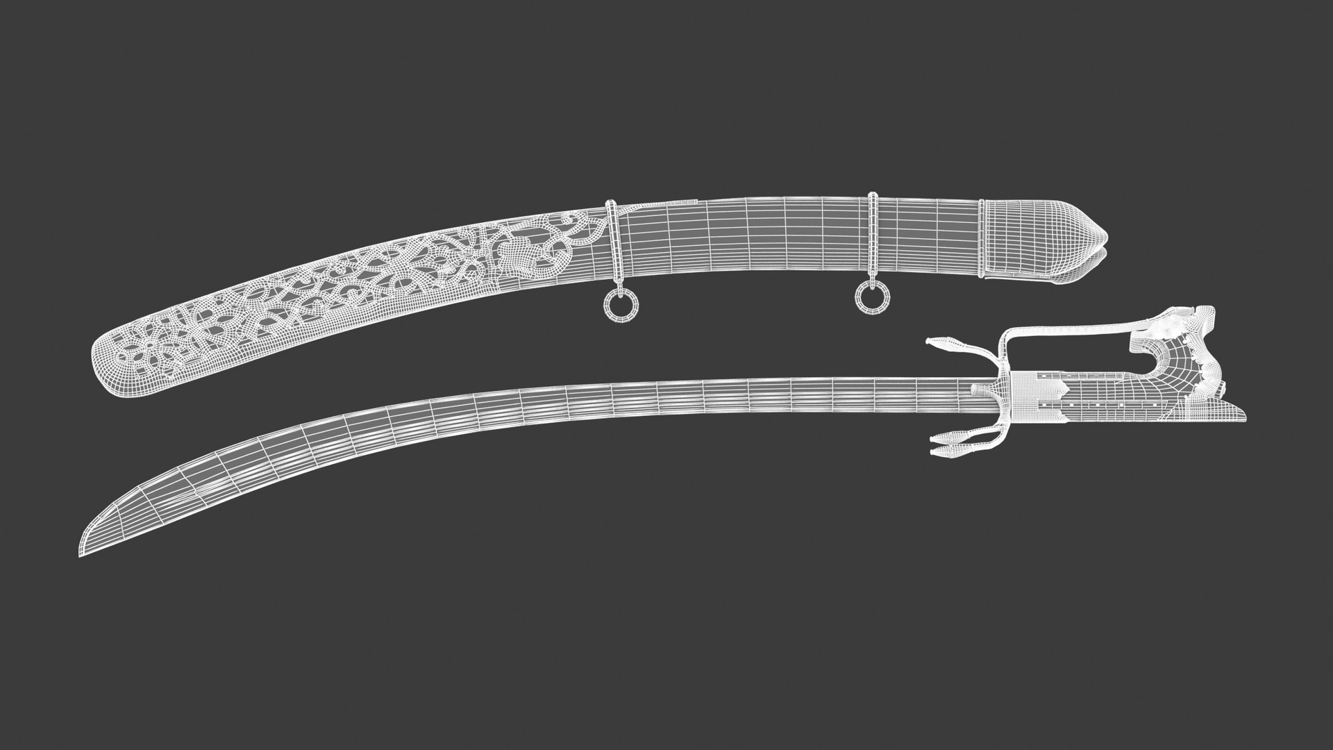 3D Nimcha Sword - TurboSquid 1708777