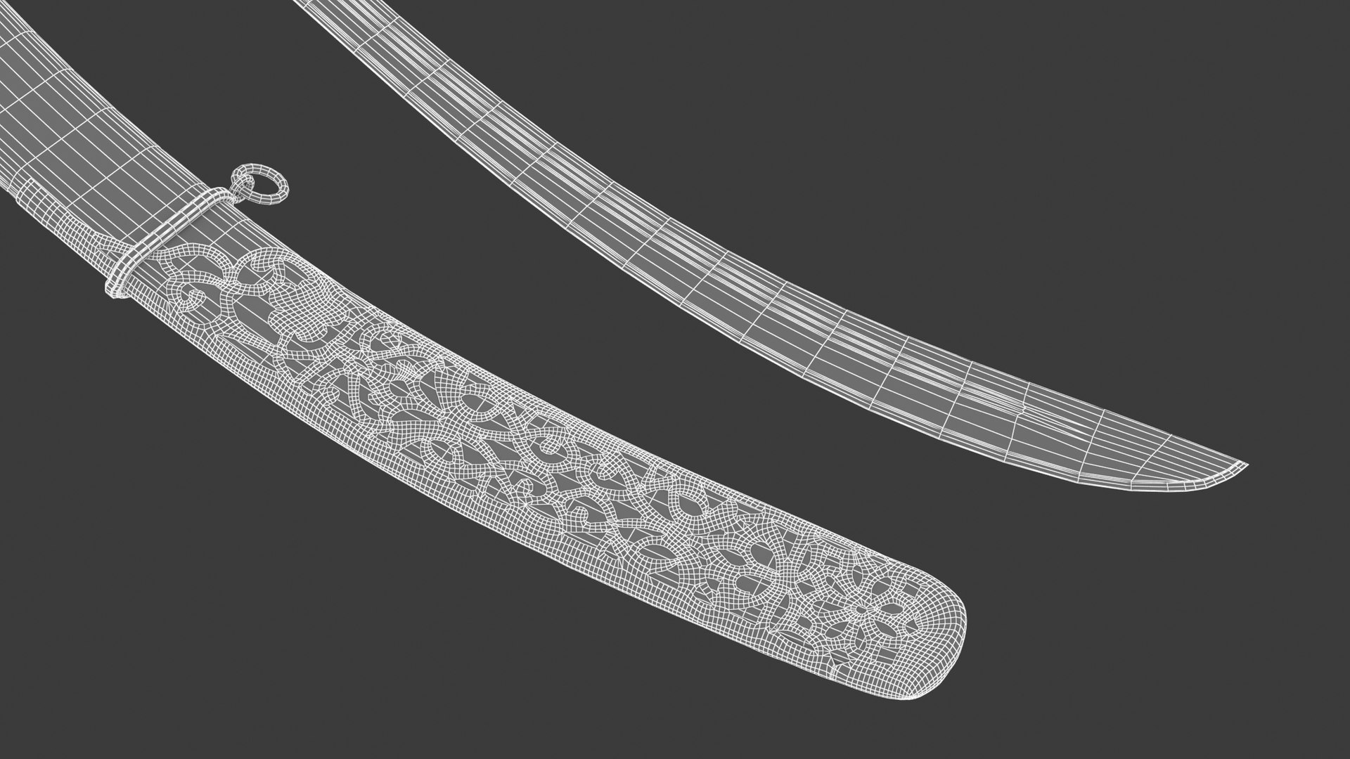 3D Nimcha Sword - TurboSquid 1708777