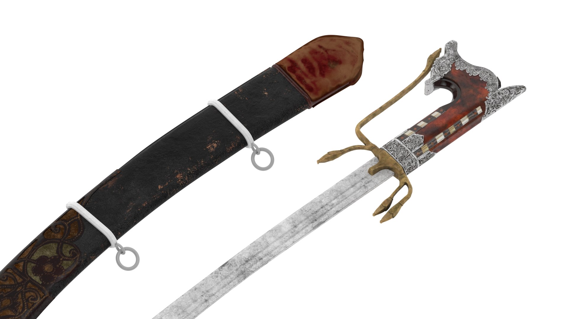 3D Nimcha Sword - TurboSquid 1708777