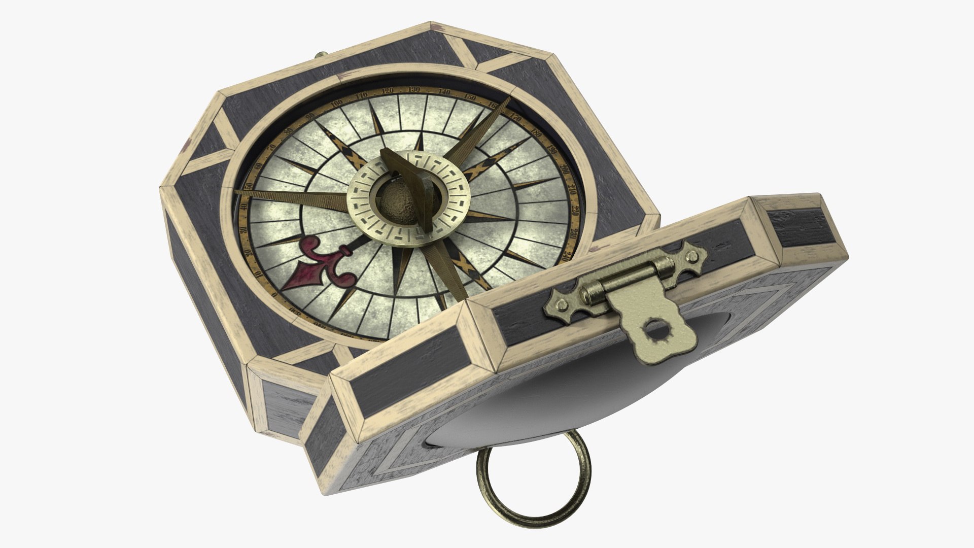 3D Jack Sparrow Compass Open - TurboSquid 2146531