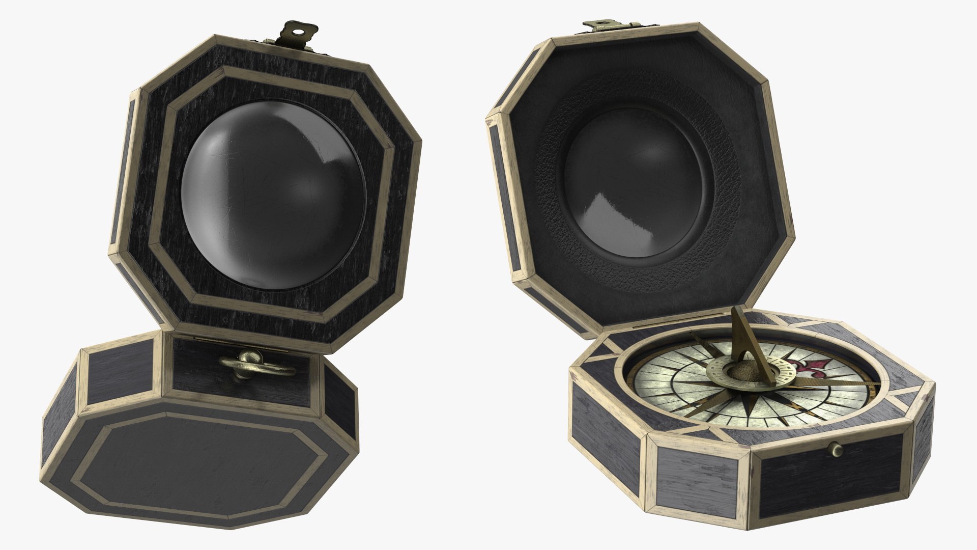 3D Jack Sparrow Compass Open - TurboSquid 2146531