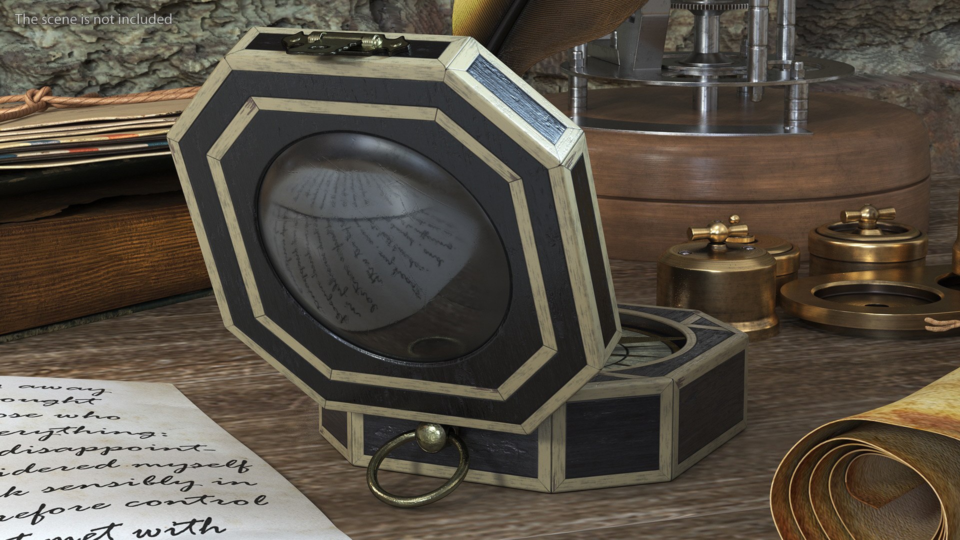3D Jack Sparrow Compass Open - TurboSquid 2146531
