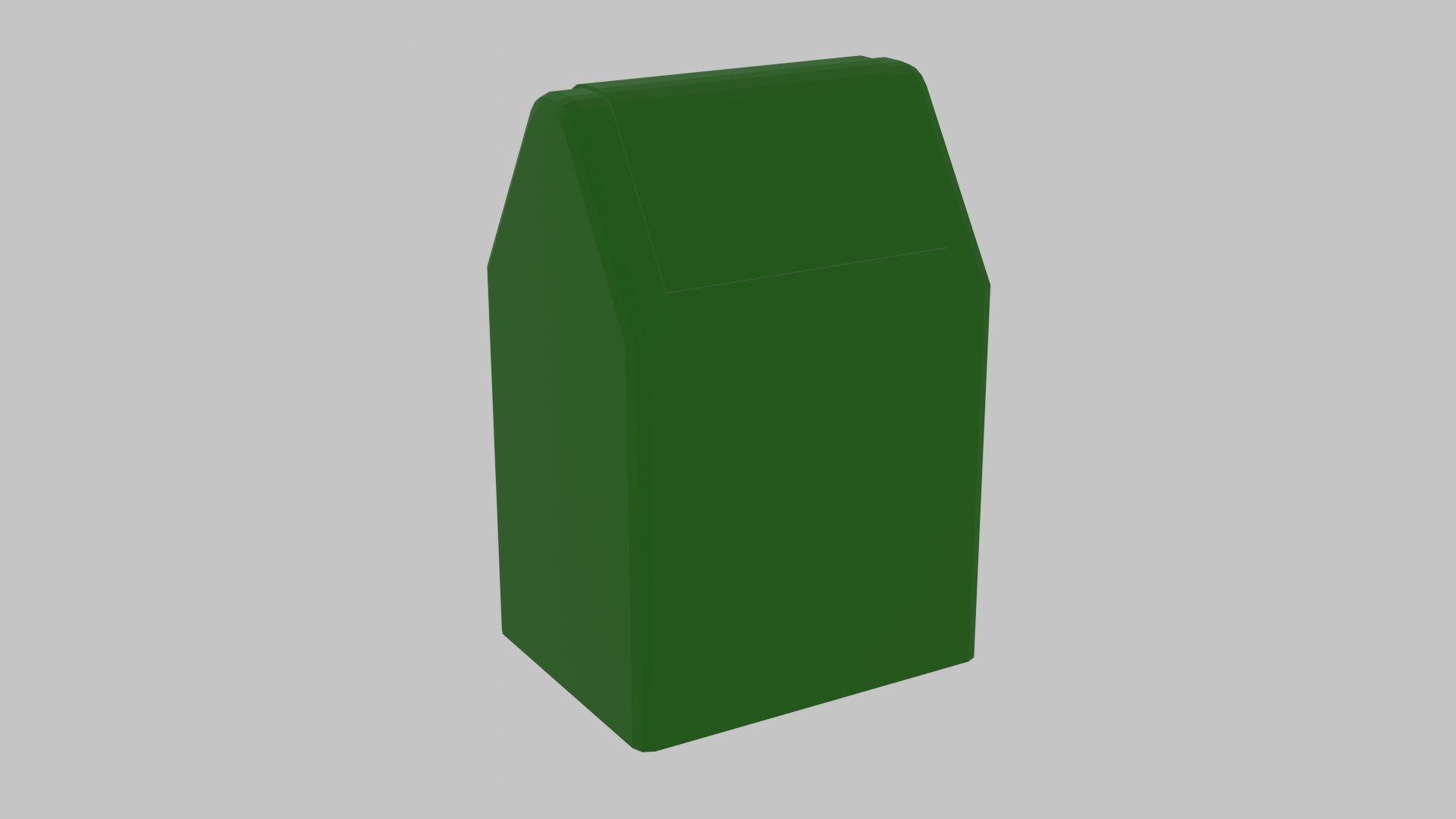 3D Garbage Bin With Animation For Videogames Animated Scenes Etc ...